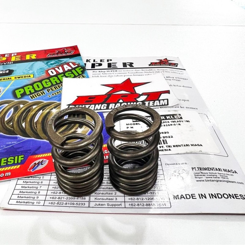 BRT Racing Oval Valve Springs - Honda ADV/PCX/Vario/SH/Click/Lead 125/150