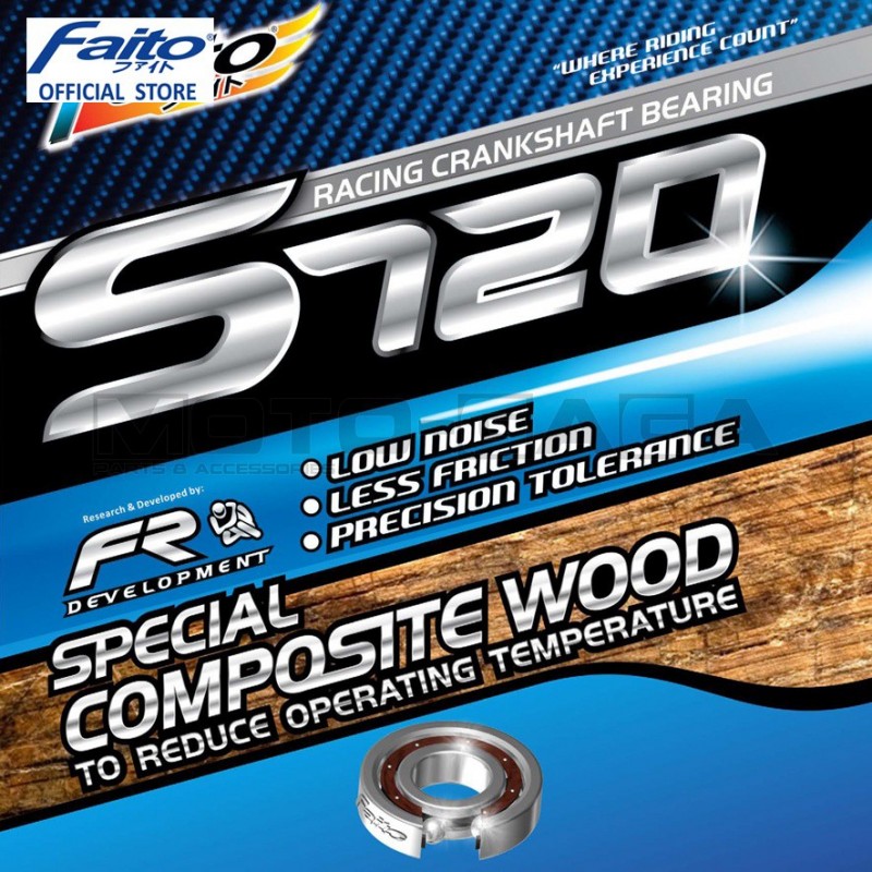 Faito Racing S720 Crankshaft Bearings - Suzuki Raider 150Fi