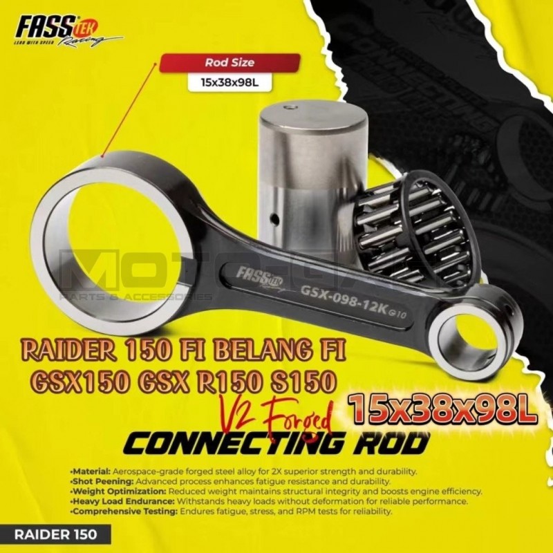 Fasstek Forged Connecting Rod Kit - Suzuki GSXR150/Raider 150 Fi