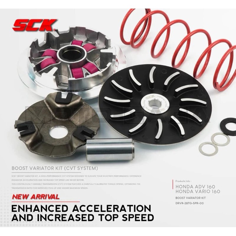 SCK Racing Pulley/Variator Kit - Honda ADV160/Vario/Click/PCX 160 (2021+)