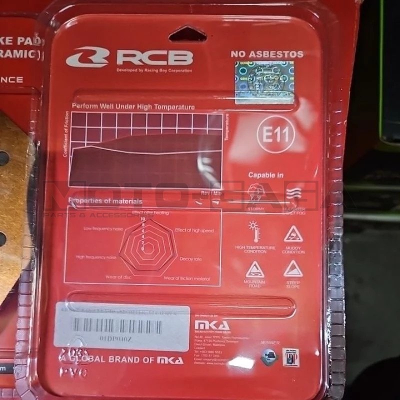 Racing Boy Ceramic Brake Pads - RCB S2 Calipers