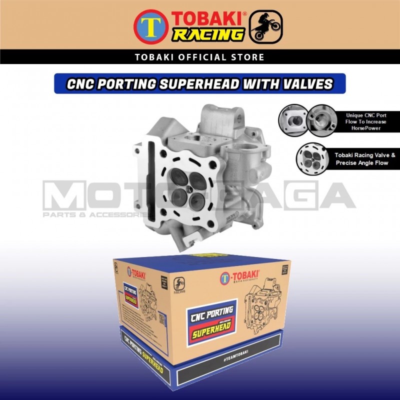 Tobaki Racing CNC Porting Superhead (23in/20ex) - Yamaha R15/Fz150i ...